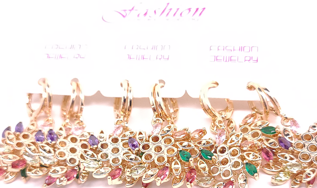 Multi color pointed sunflower – Rosina Jewlery